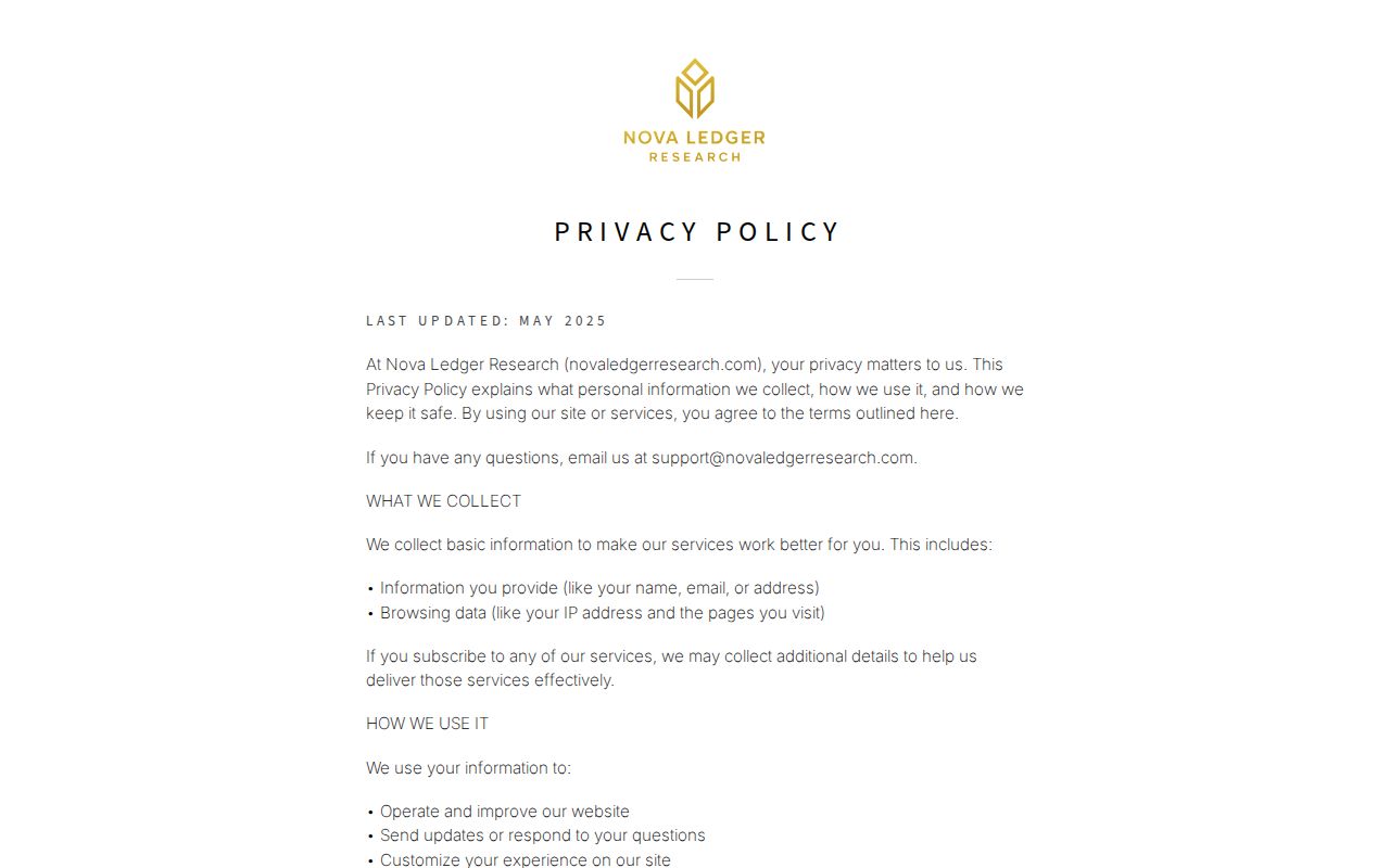 NLR Privacy Policy